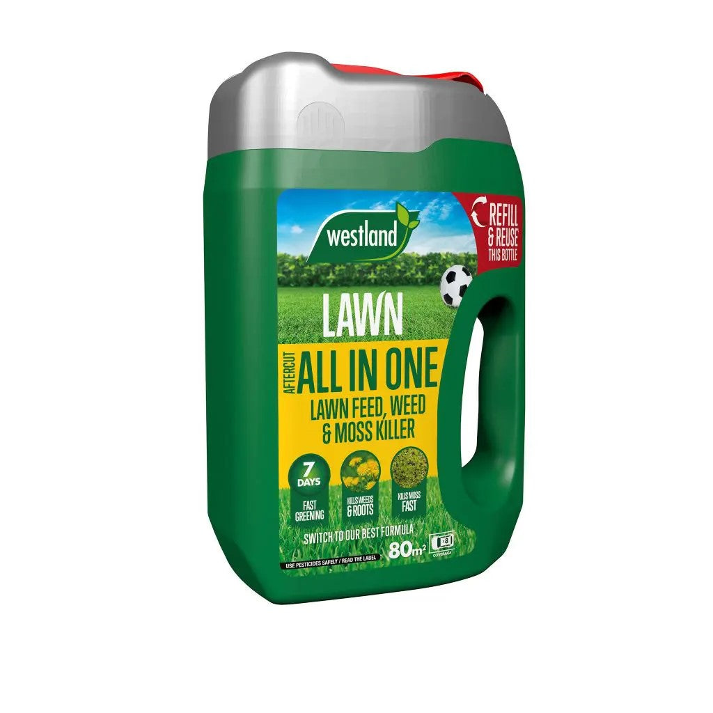 Aftercut All In One Lawn Feed, Weed & Moss Killer 80m2 Spreader ...