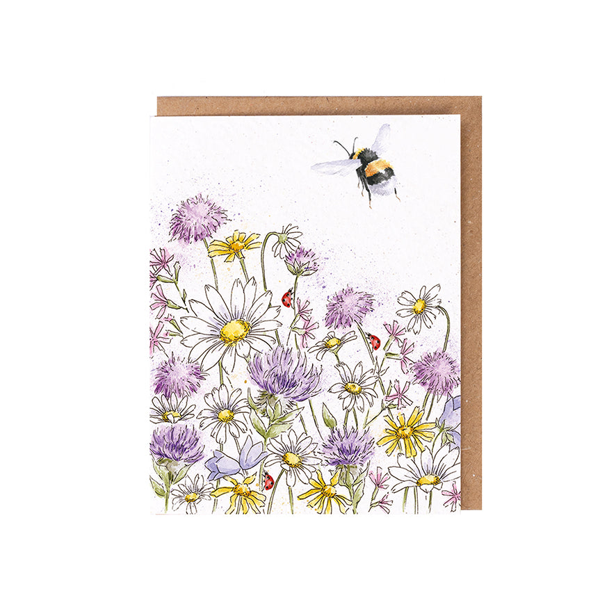 Wrendale Bee Seed Card - Just Bee-Cause – Threaplands